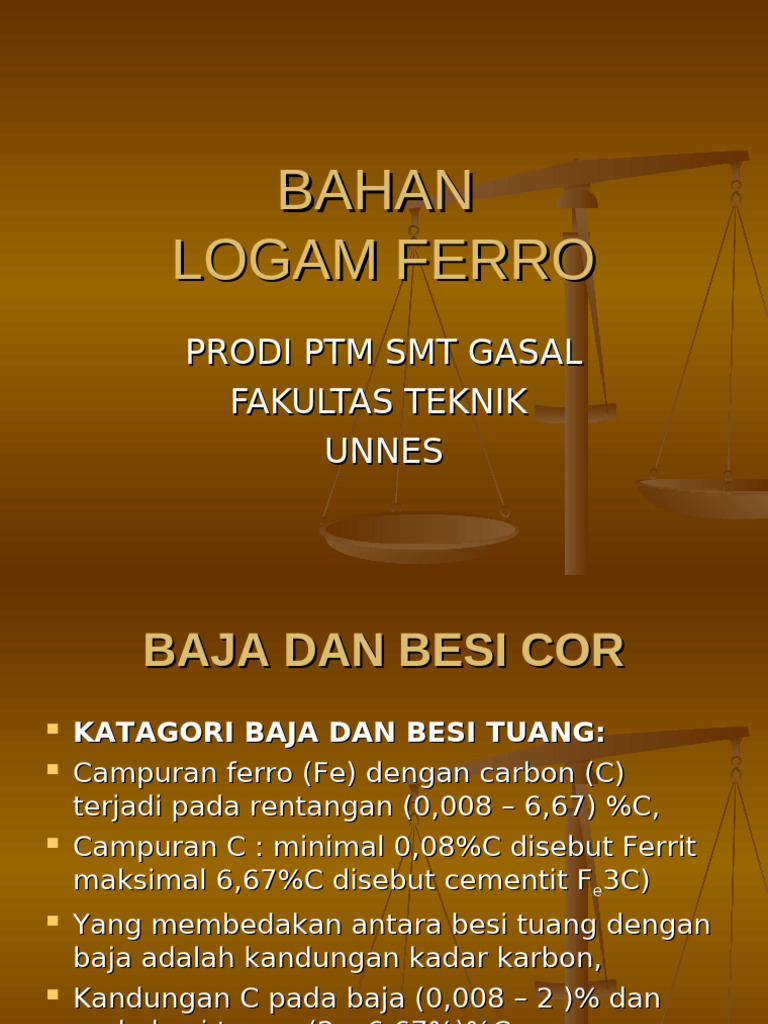 Presentation Logam Ferro | PDF