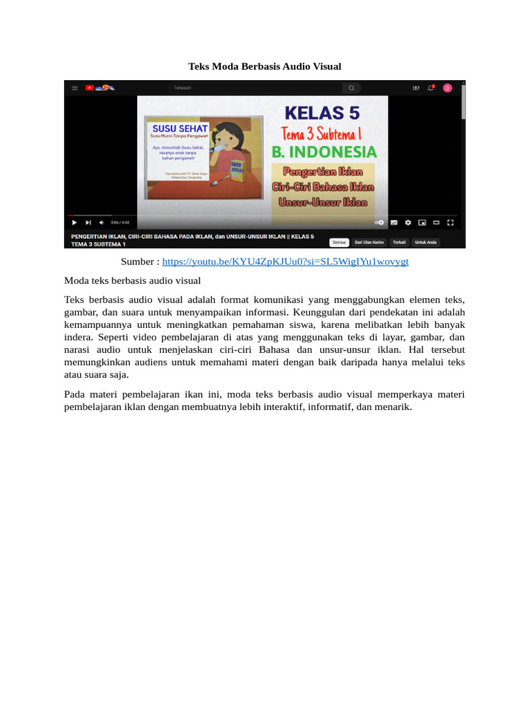 Teks Moda Berbasis Audio Visual | PDF