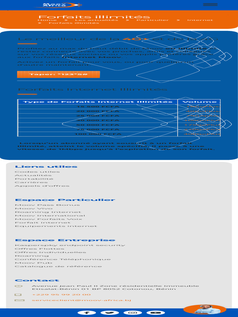 Forfaits Illimités - MOOV AFRICA BENIN | PDF
