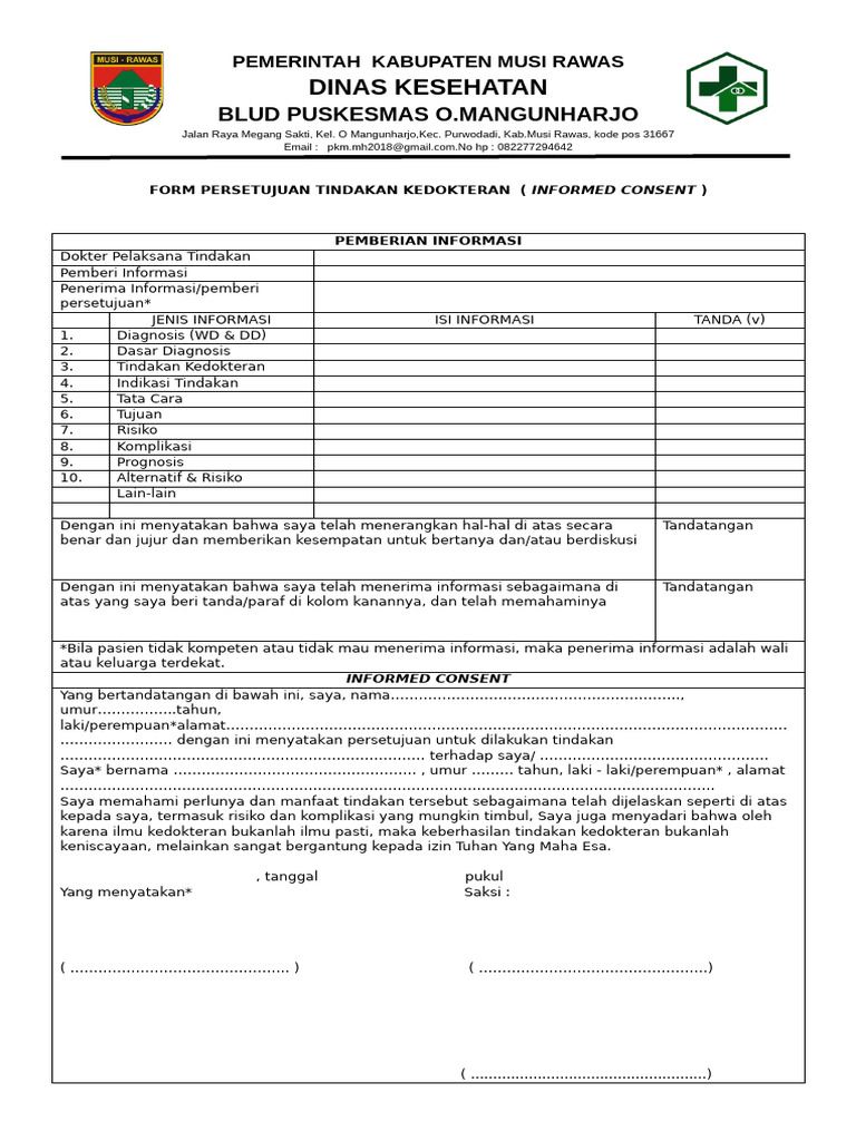 Form Informed Consent | PDF