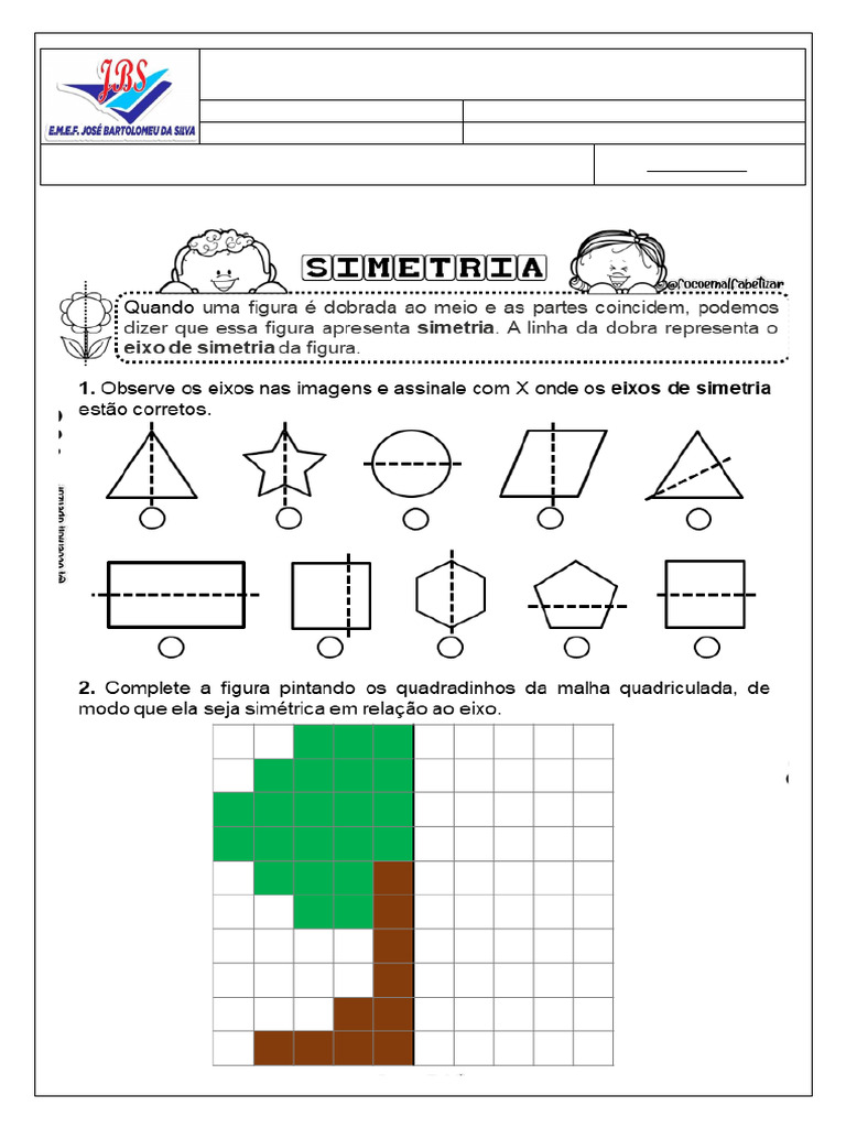 Atividade de Simetria | PDF
