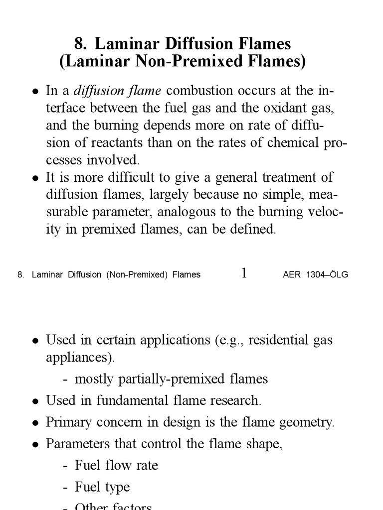 Laminar Diffusion Flames | Download Free PDF | Diffusion | Combustion