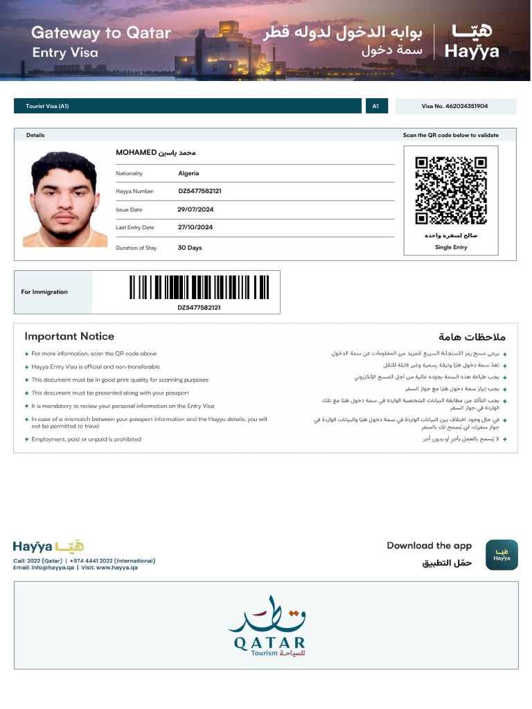 Evisa Qatar | PDF
