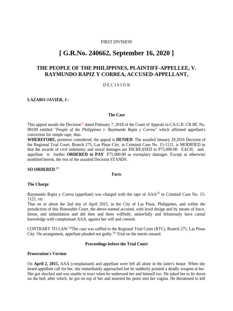 People v. Rapiz | PDF