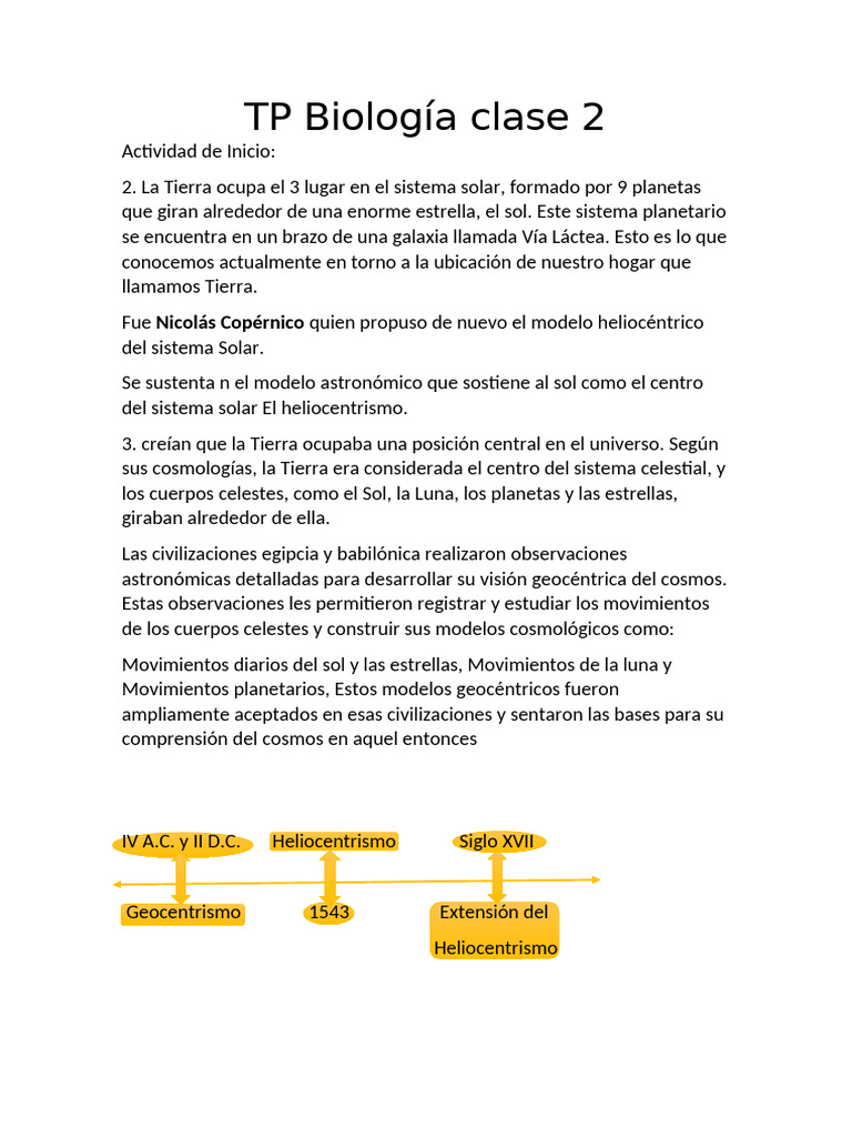 TP Biología Clase 2 | PDF
