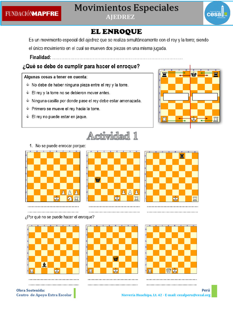 6 - Enroque y Valor de Piezas | PDF