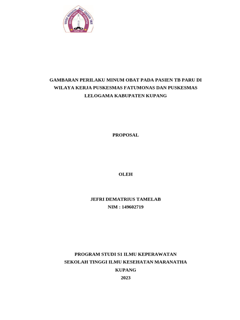 Proposal Bab 1 | PDF