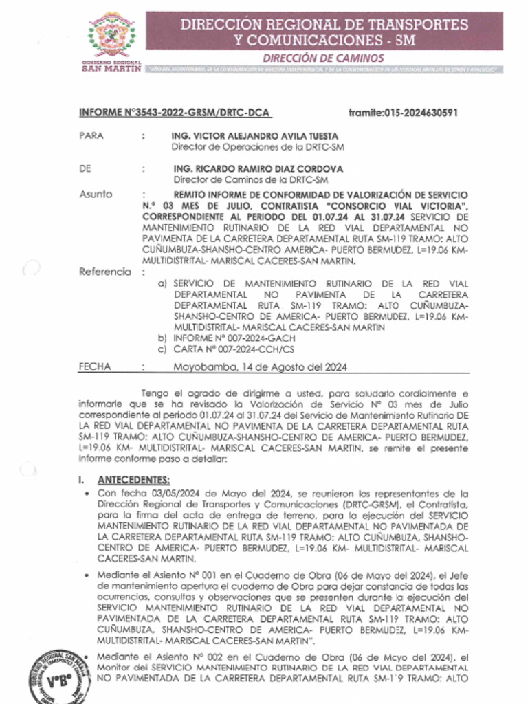 Valo N°03 Alto Cuñumbuza | PDF