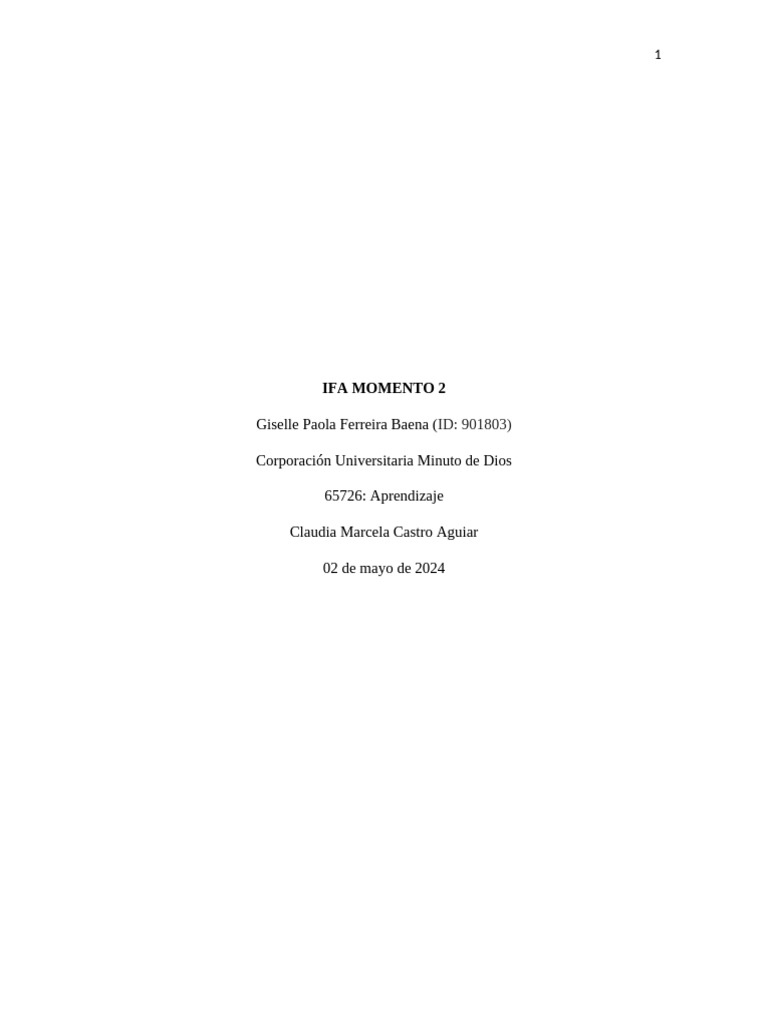 Ifa Momento 2 | PDF