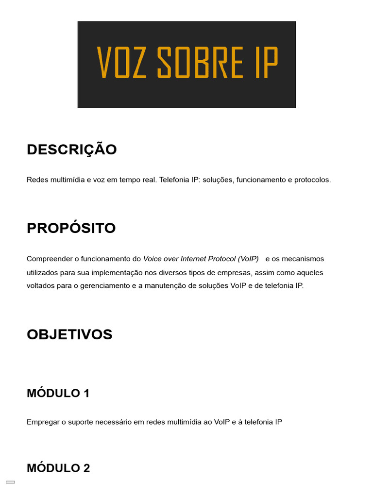 Tema 3 - Voz Sobre Ip (Voip) | PDF | Voz sobre IP | protocolo de Iniciacion de Sesion