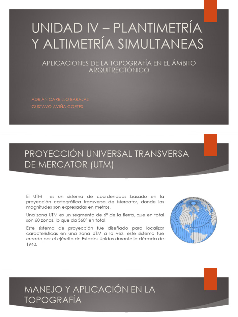 Plantimetría y Altimetría Simultaneas | PDF