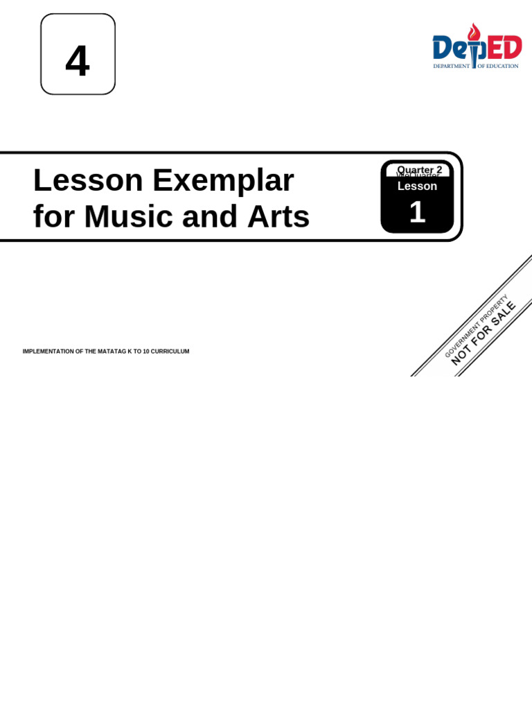 Q2 - LE - Music and Arts 4 - Lesson 1 - Week 1 | PDF | Dances | Learning