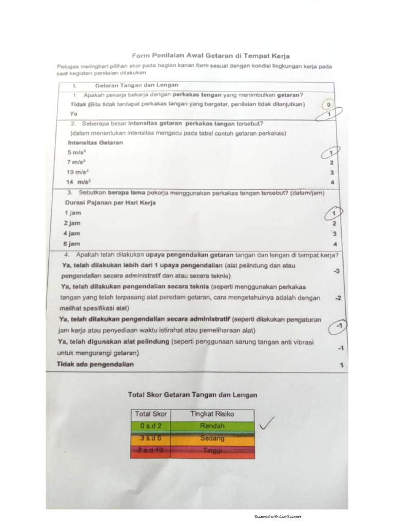 Getaran Di Tempat Kerja (Pos Ukk Baji Pa'mai Meubel) | PDF