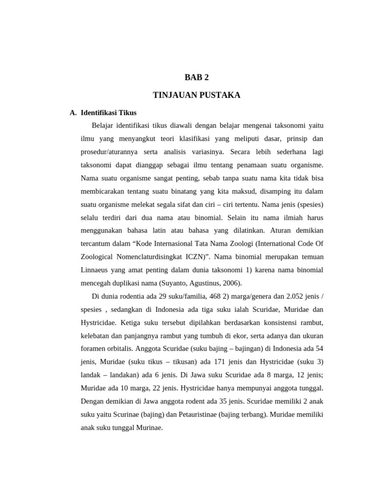 Bab 2 Laprak Tikus | PDF