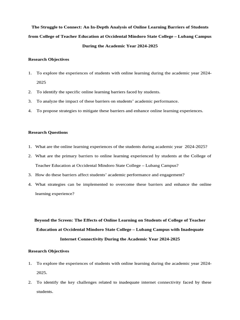Research Titles (Final) | PDF