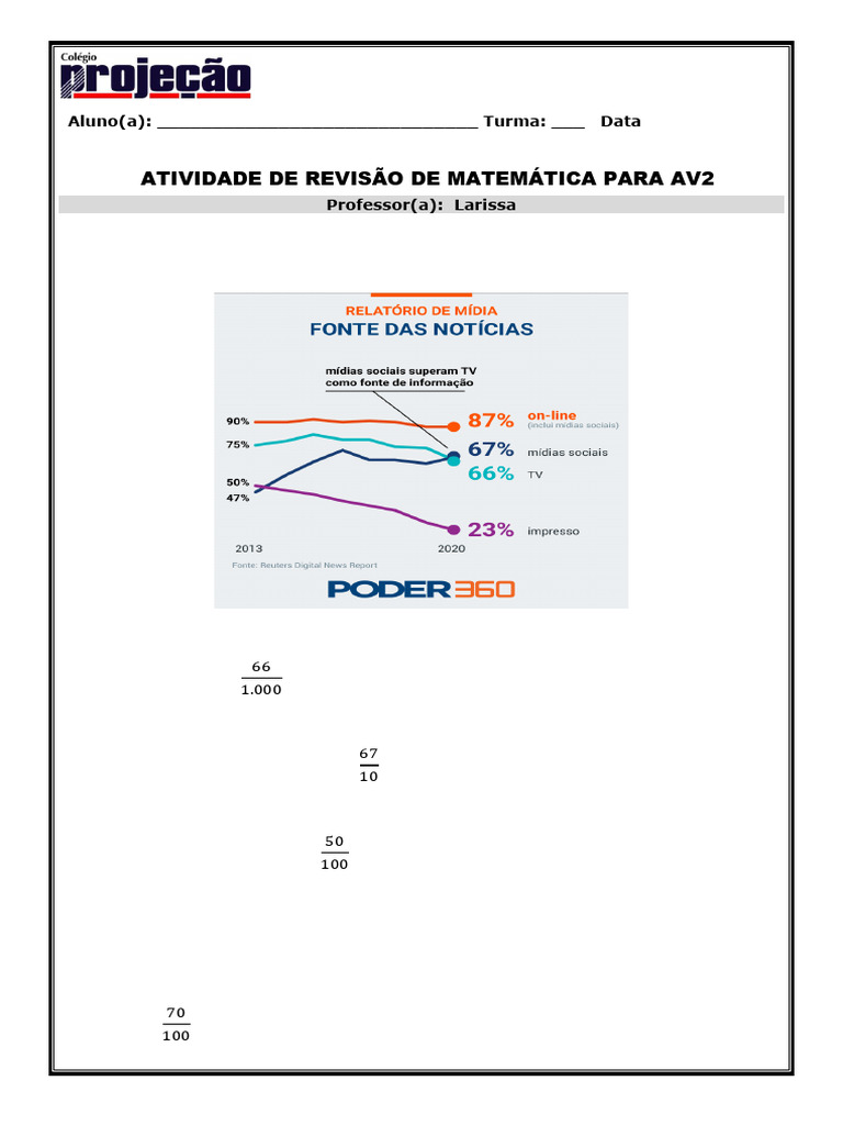Revisao 6 Ano Av2 2 Tri - Cópia | PDF