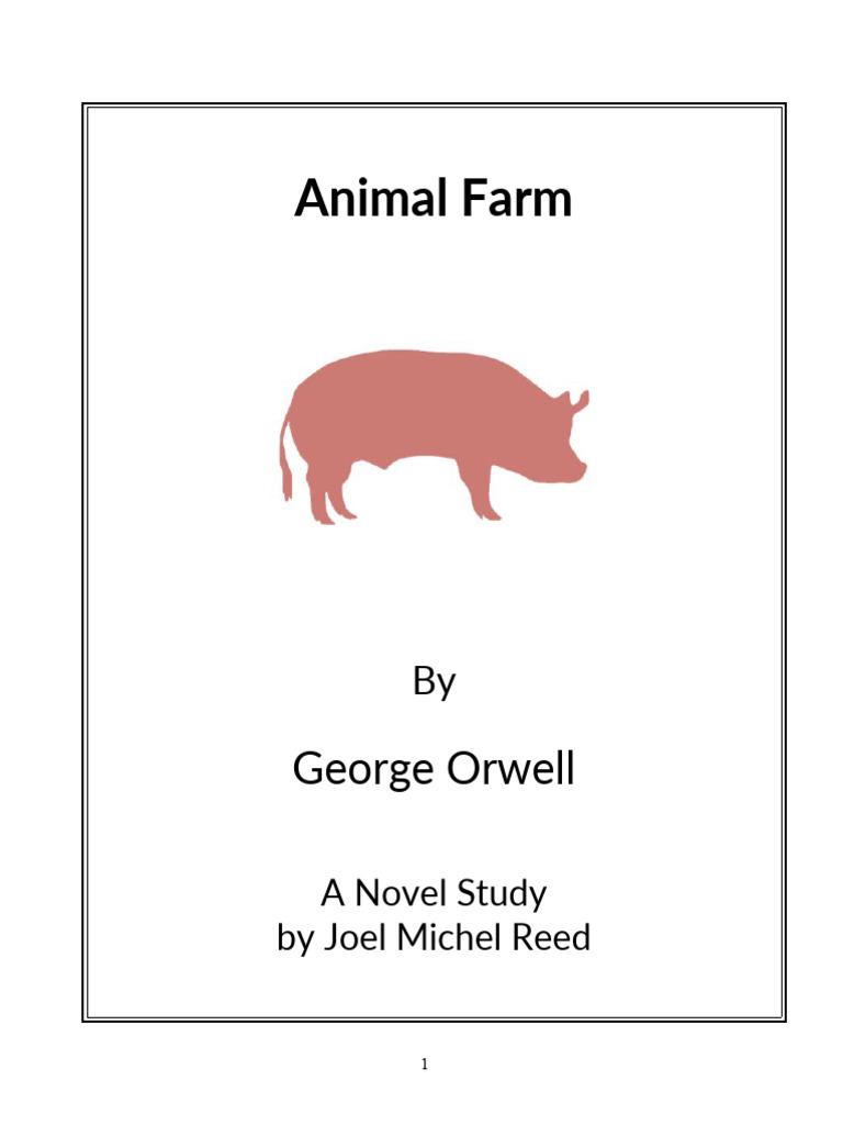Animal Farm Novel Study Preview | PDF