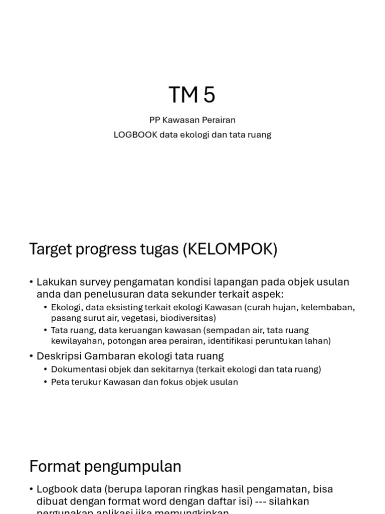 TM6 - Ekologi Dan Tata Ruang | PDF