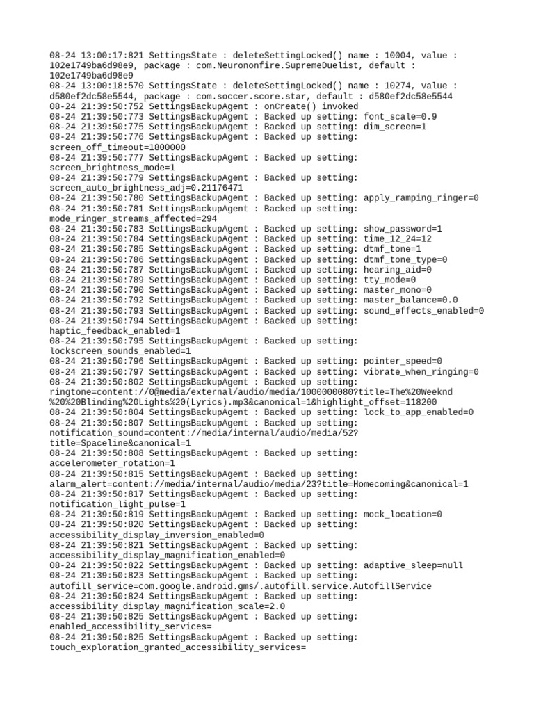 Settingsprovider | PDF