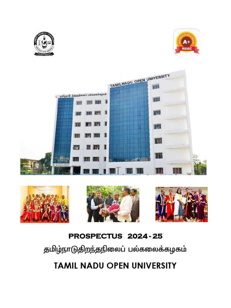 TNOU 2024-25 PROSPECTUS | PDF