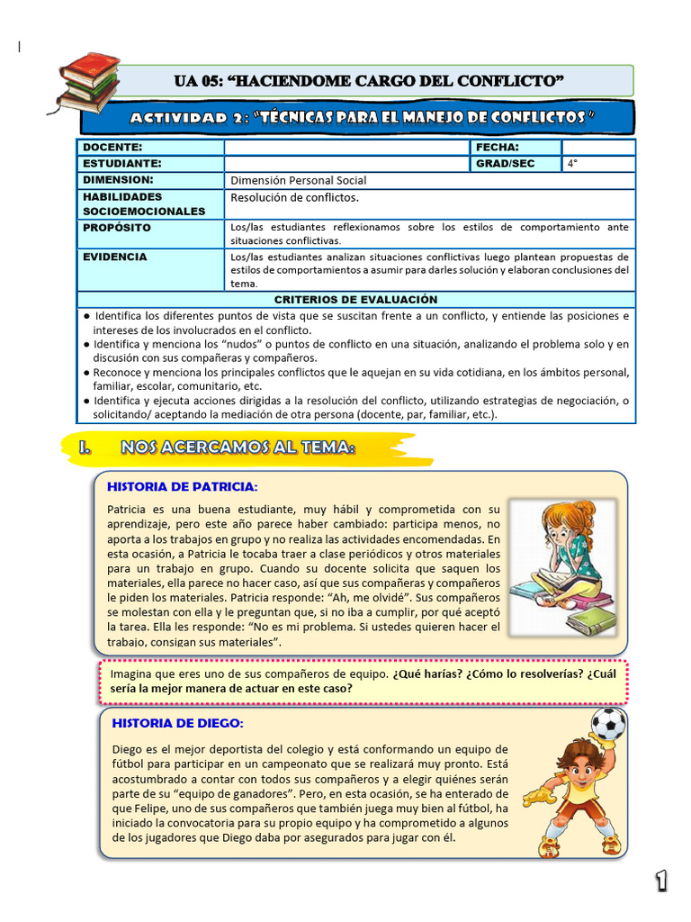 4° Tutoria Ficha de Actividad 2 Ua 5 | PDF