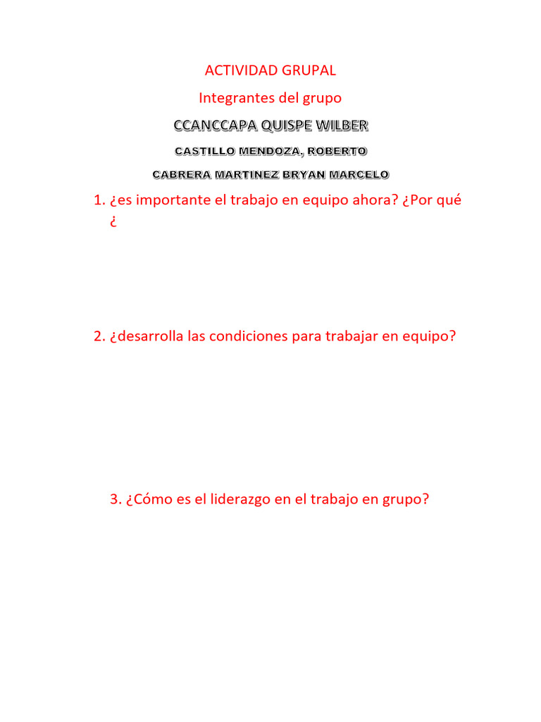 ACTIVIDAD GRUPAL Senati | PDF