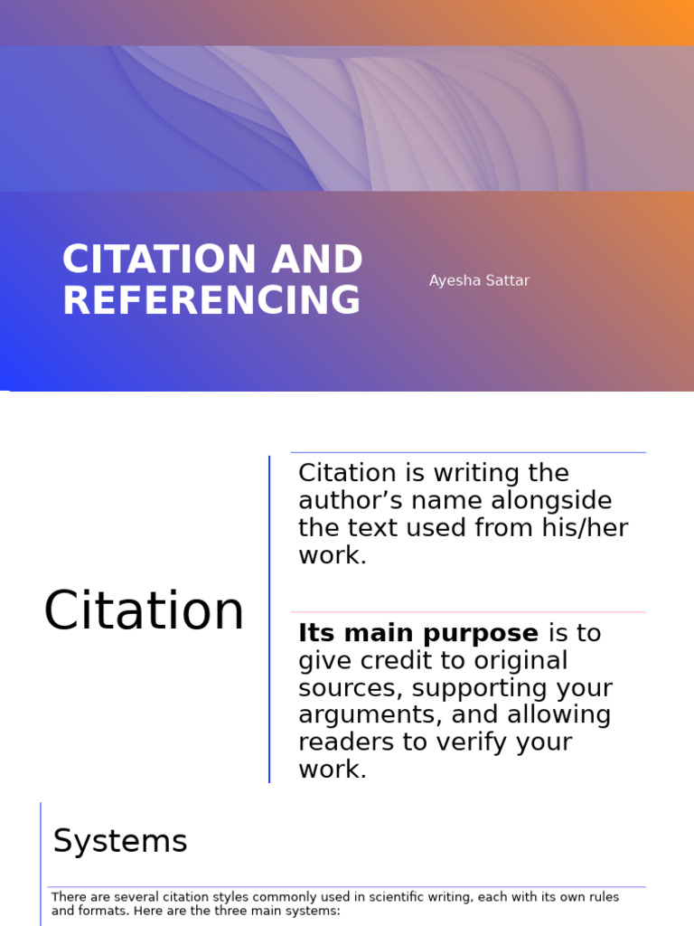 Citation and Referencing | PDF | Citation
