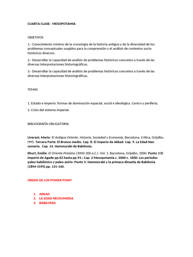 Cuarta Clase Meso | PDF