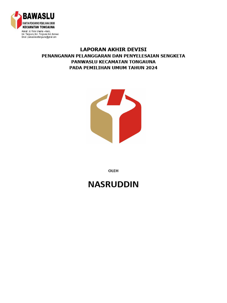 Laporan Nasruddin | PDF