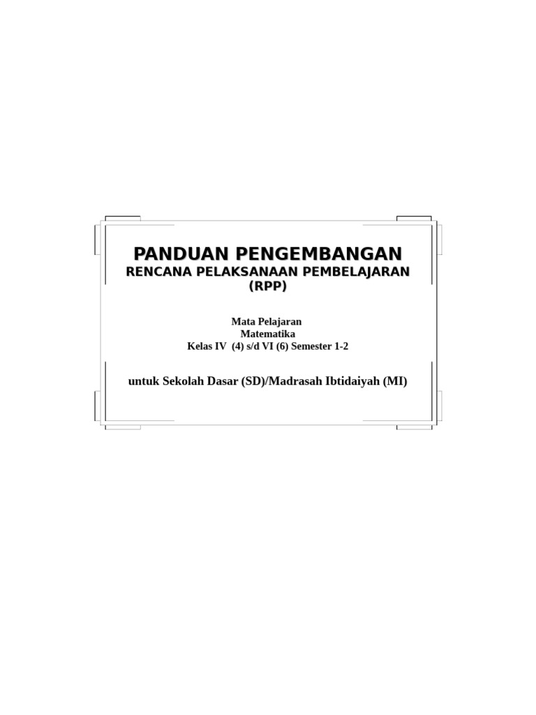 RPP Matematika | PDF