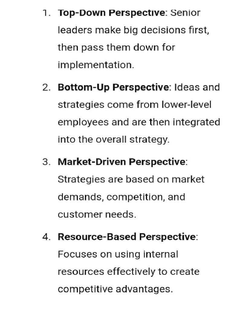 Top Down Perspective | PDF