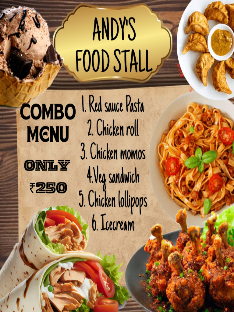Combo Menu: Only 250 | PDF