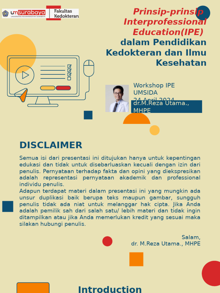 Workshop IPE UMSIDA 24 April 2024 | PDF | Health Care | Health Policy