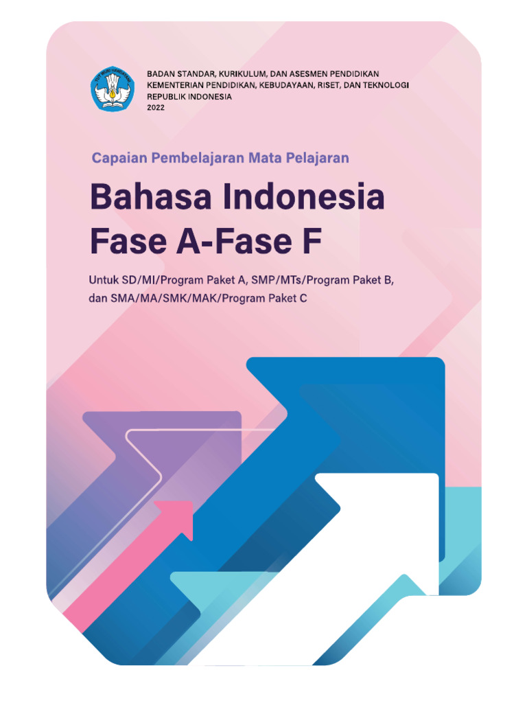 CP Bhs Indo Fase A - Fase F | PDF