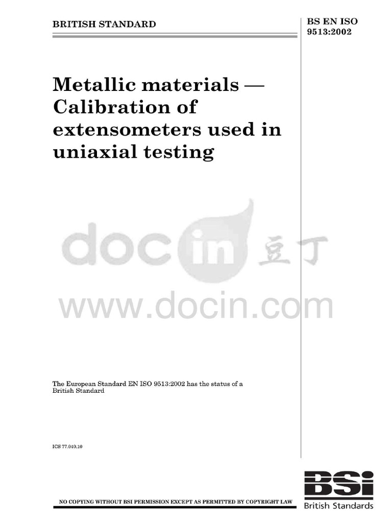 BS en Iso 9513 2002 | PDF