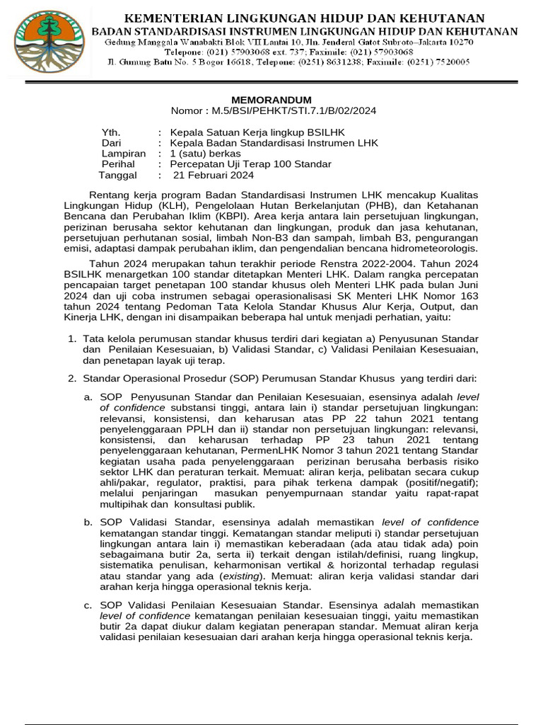 M.5 (Revisi) Percepatan Uji Terap 100 Standar | PDF