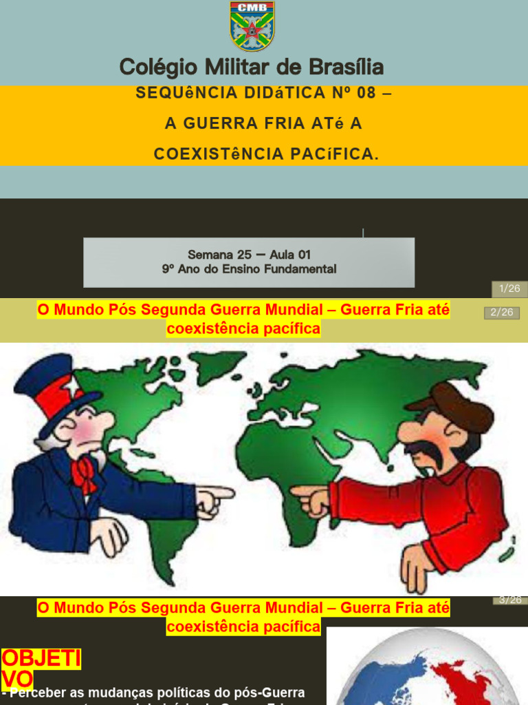 AULA 1 - A Guerra Fria e Coexistência Pacífica | PDF