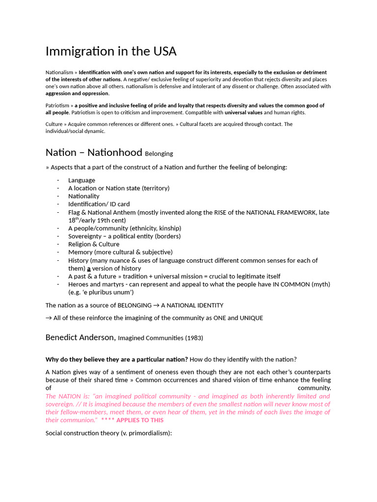 Immigration in The USA | PDF