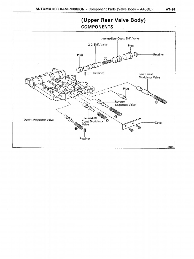 Upper Rear Valve Body | PDF