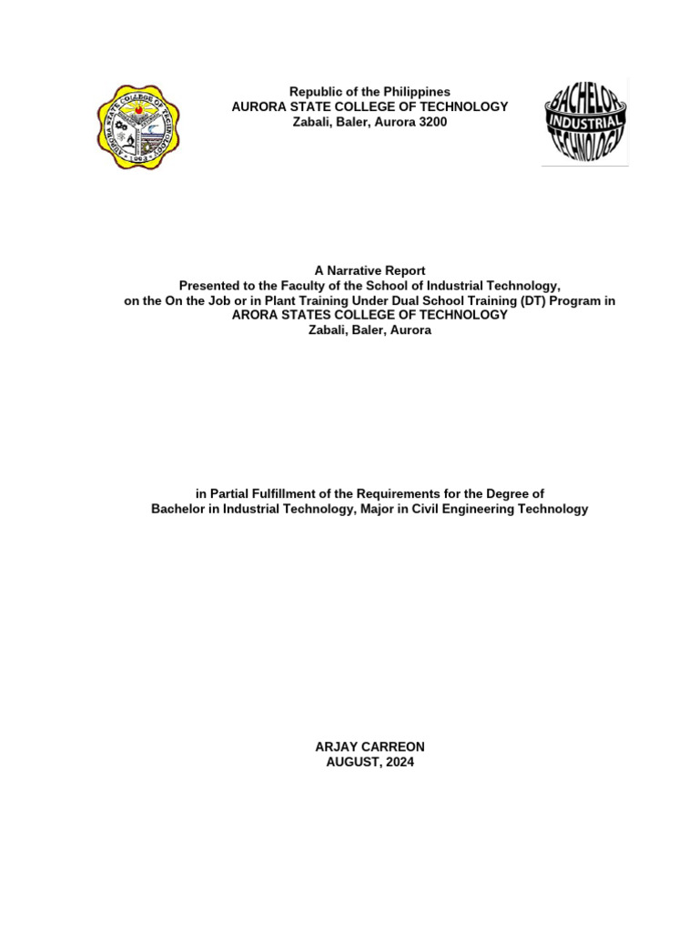 CET Narrative Format Arjay Carreon | PDF