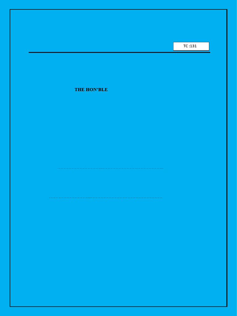 Moot Memorial Sample (Petitioner) | PDF