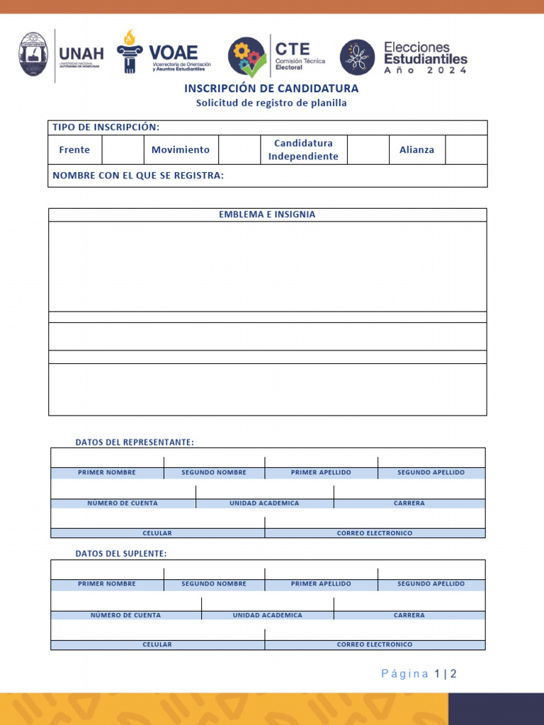 6.-Formato Solicitud Registro Planilla Aprobado CTE-2 | PDF
