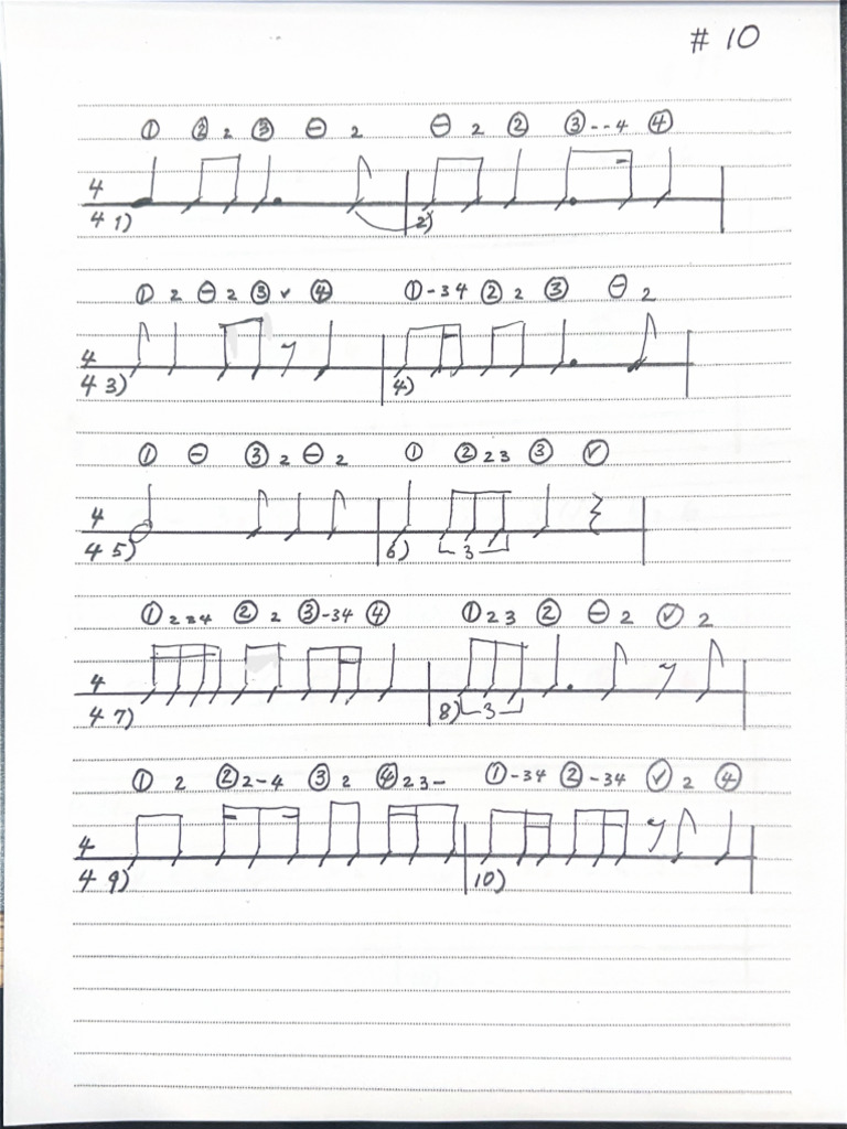 Rhythm Study #10 | PDF