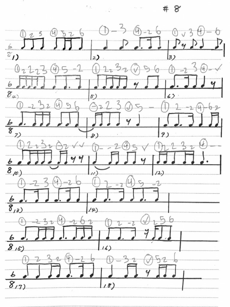 Rhythm Study #8 | PDF