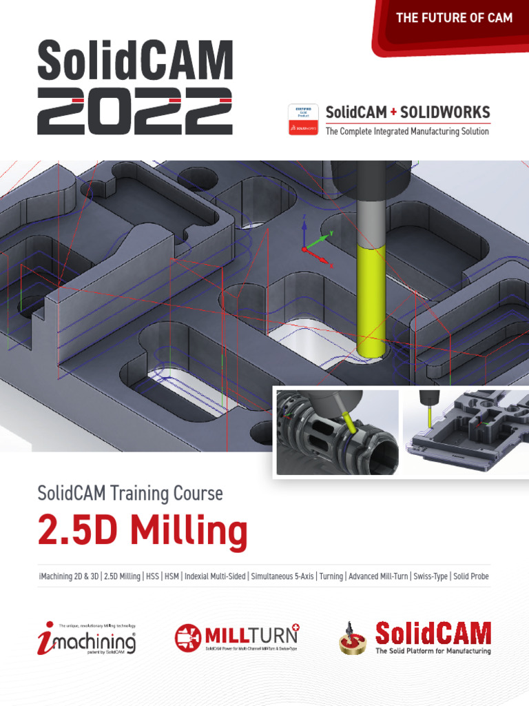 SolidCAM 2022 2.5D Milling Training Course-1 | PDF