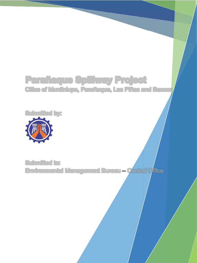 Paranaque Spillway Project Description For Scoping 1 | PDF | Flood ...