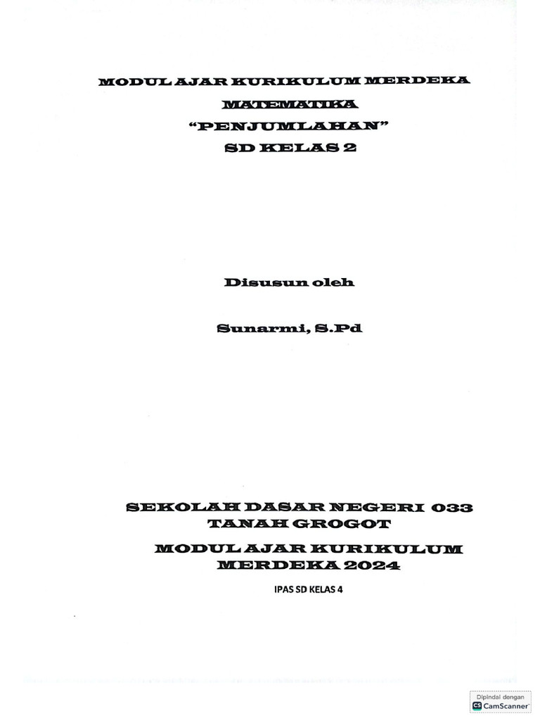 Modul Ajar Observasi PMM 2024 | PDF