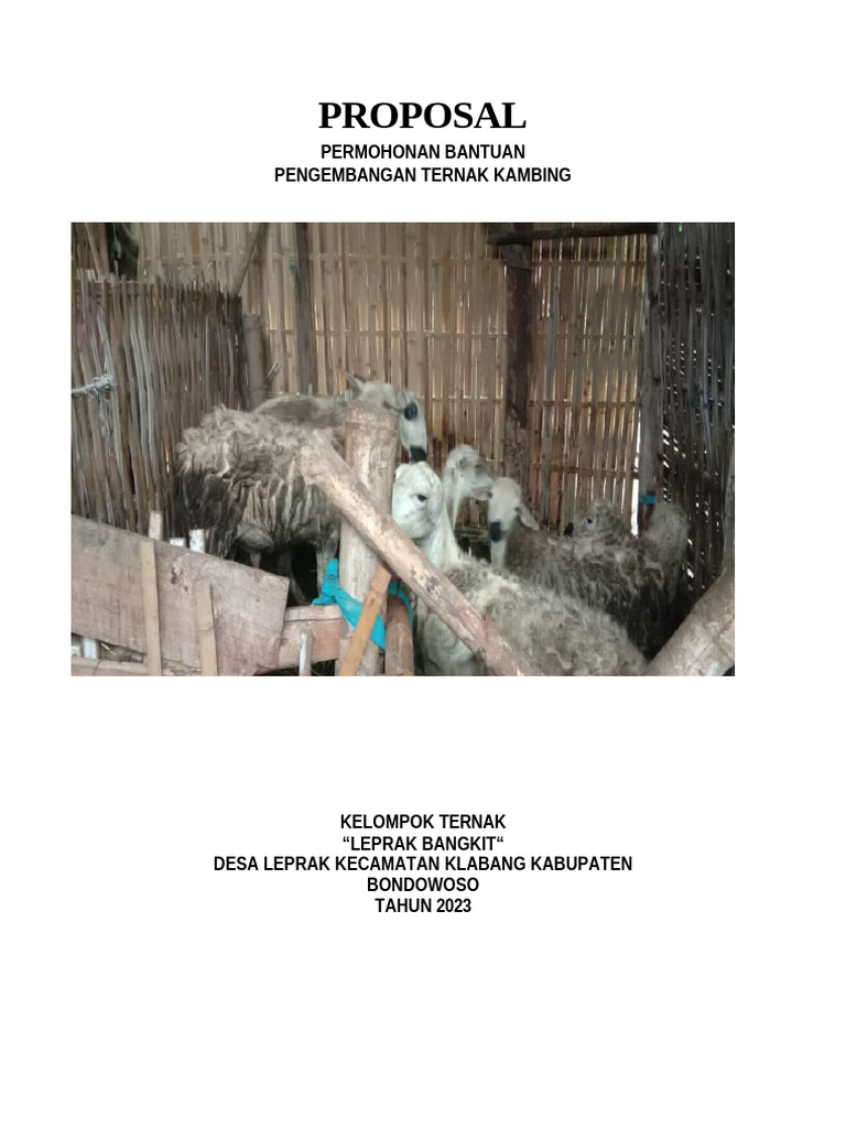 Proposal Kambing | PDF