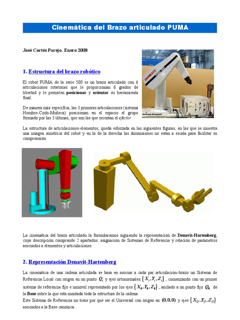 Robot Puma | Sistema de coordenadas Cartesianas | Línea (geometría)