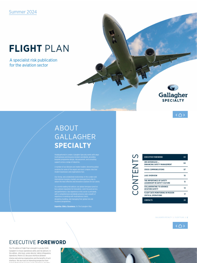 Gallagher Specialty Flight Plan h1 2024.1e88e54632aa | PDF